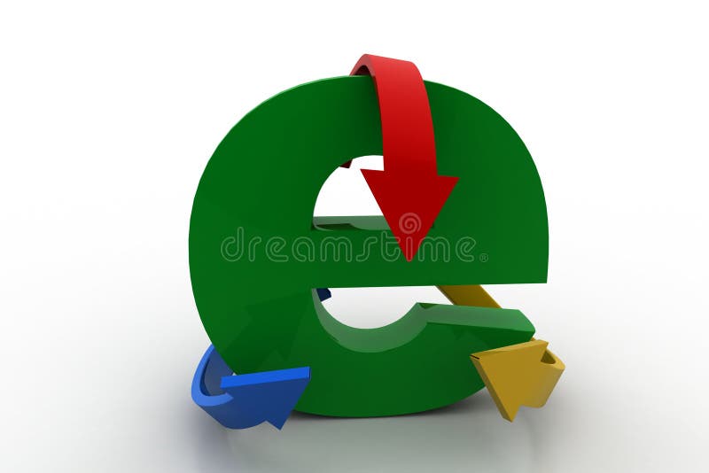 Arrow rotating a vault stock vector. Illustration of code - 138952143