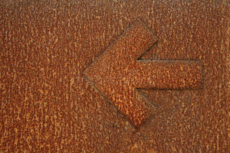 Arrow in rust stock image. Image of brown, rust, rusty - 40352009