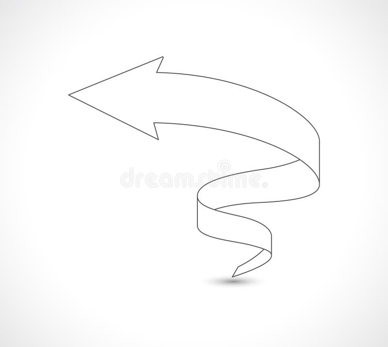 Arrow scroll icon stock vector. Illustration of design - 200531751