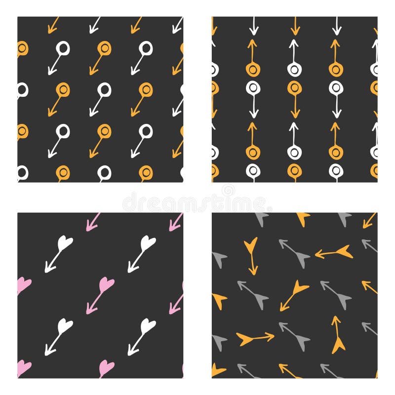 Arrow Seamless Pattern for You Stock Vector - Illustration of ...