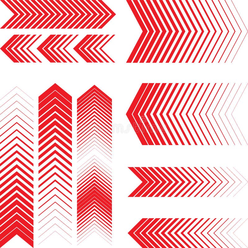 Arrow Set. Modern Arrow Design Stock Vector - Illustration of color ...