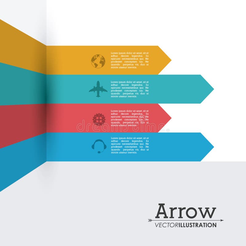 Arrow shape design stock vector. Illustration of simple - 62206330