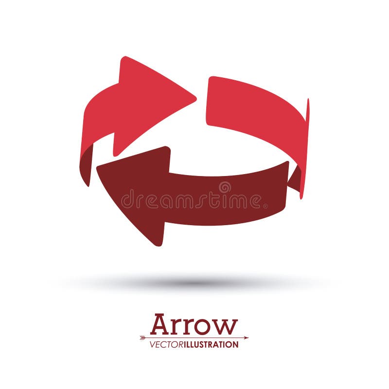 Arrow shape design stock vector. Illustration of vector - 62206450