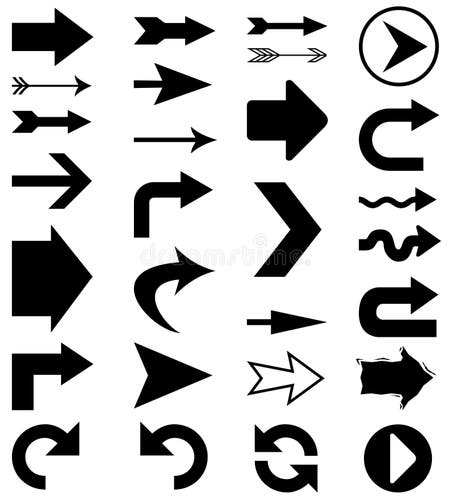 Arrow shapes stock vector. Illustration of move, custom - 2745624