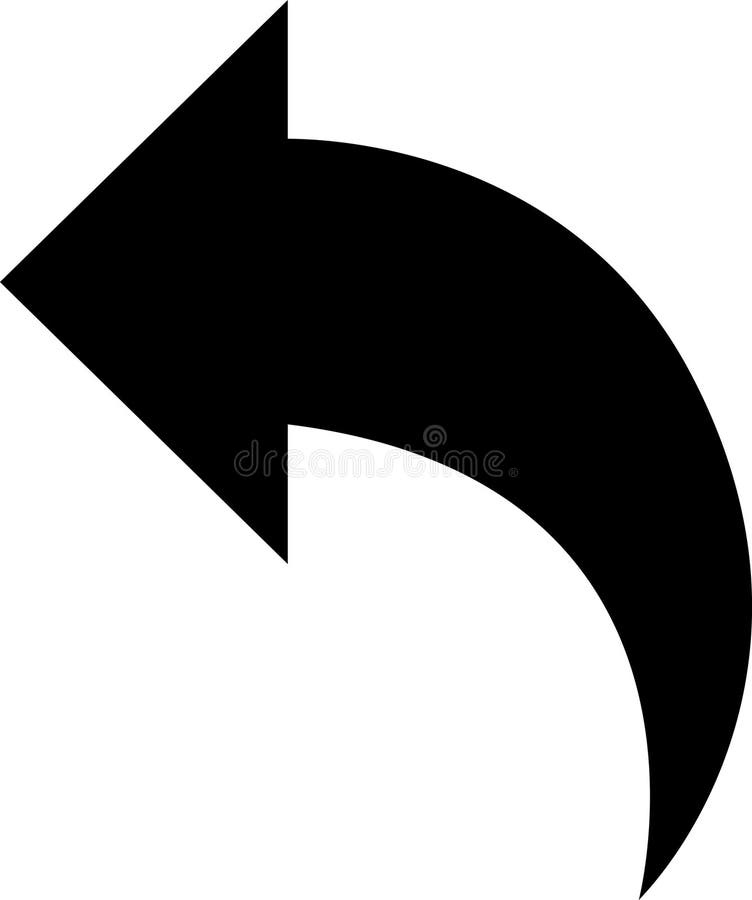 Arrow Share Icon, Share Icon, Curved Arrow Sign, Bent Arrow Symbol ...