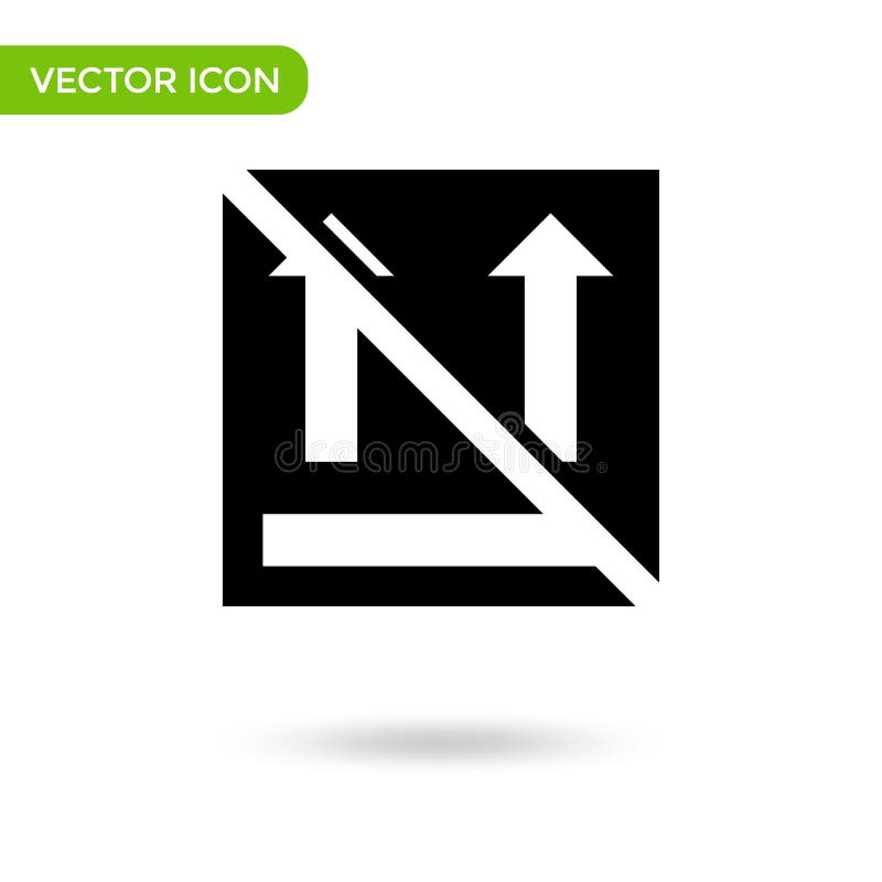 Arrow Side Up Logistic Icon. Minimal and Creative Icon Isolated on ...