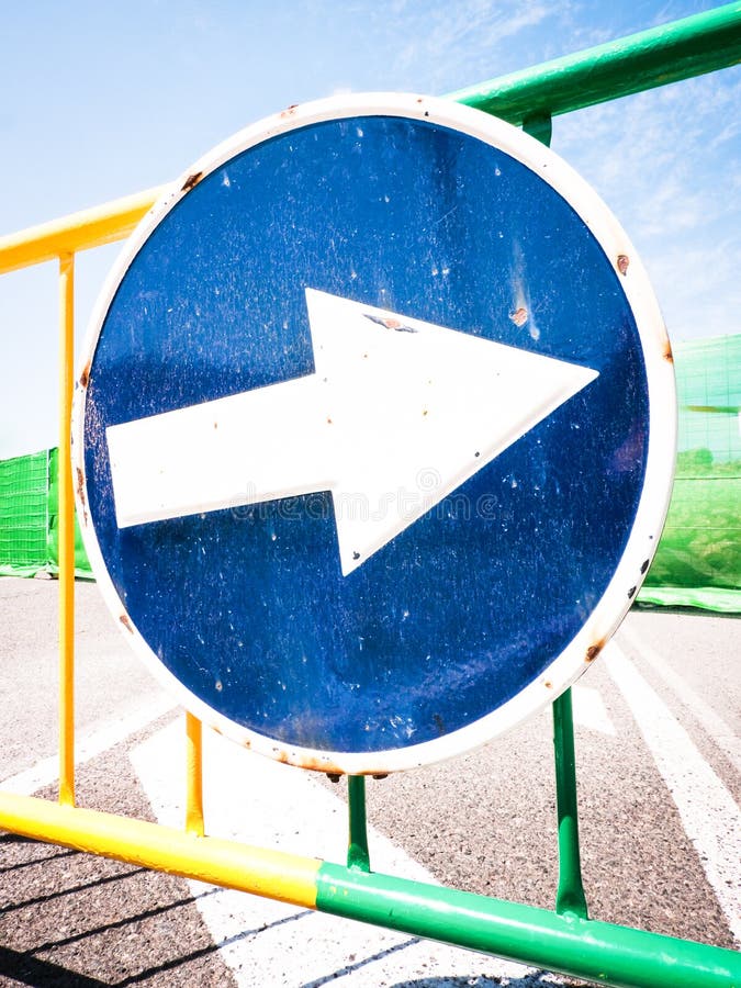 Arrow sign stock image. Image of weathered, symbol, closed - 29135601