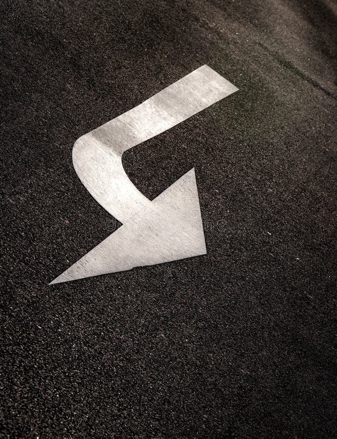 Arrow sign as on a street stock image. Image of sign - 28564095