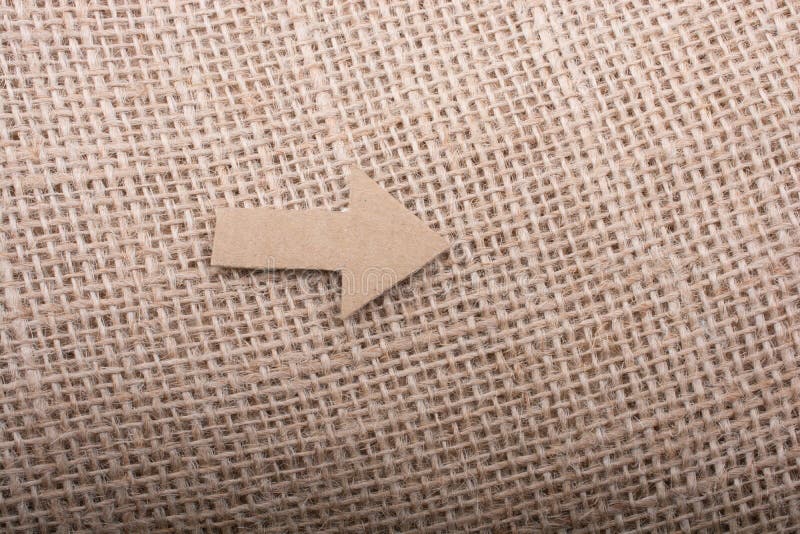 Arrow Cut Out of Brown Paper Stock Image - Image of forward, creative ...