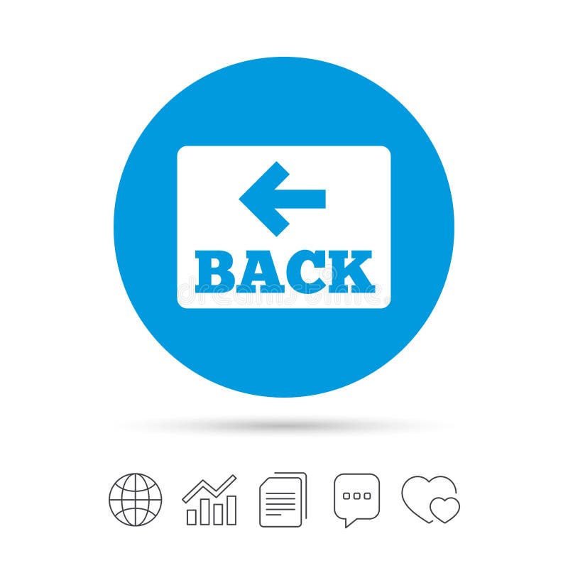 Arrow Sign Icon. Back Button. Navigation Symbol Stock Vector ...