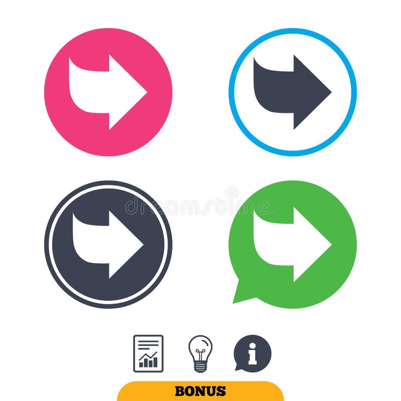 Arrow Sign Icon. Next Button. Navigation Symbol Stock Vector ...