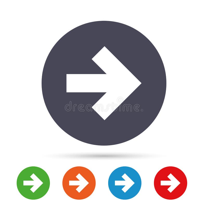 Arrow Sign Icon. Next Button. Navigation Symbol Stock Vector ...