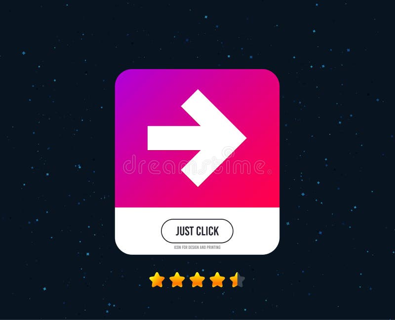 Arrow Sign Icon. Next Button. Navigation Symbol. Vector Stock Vector ...