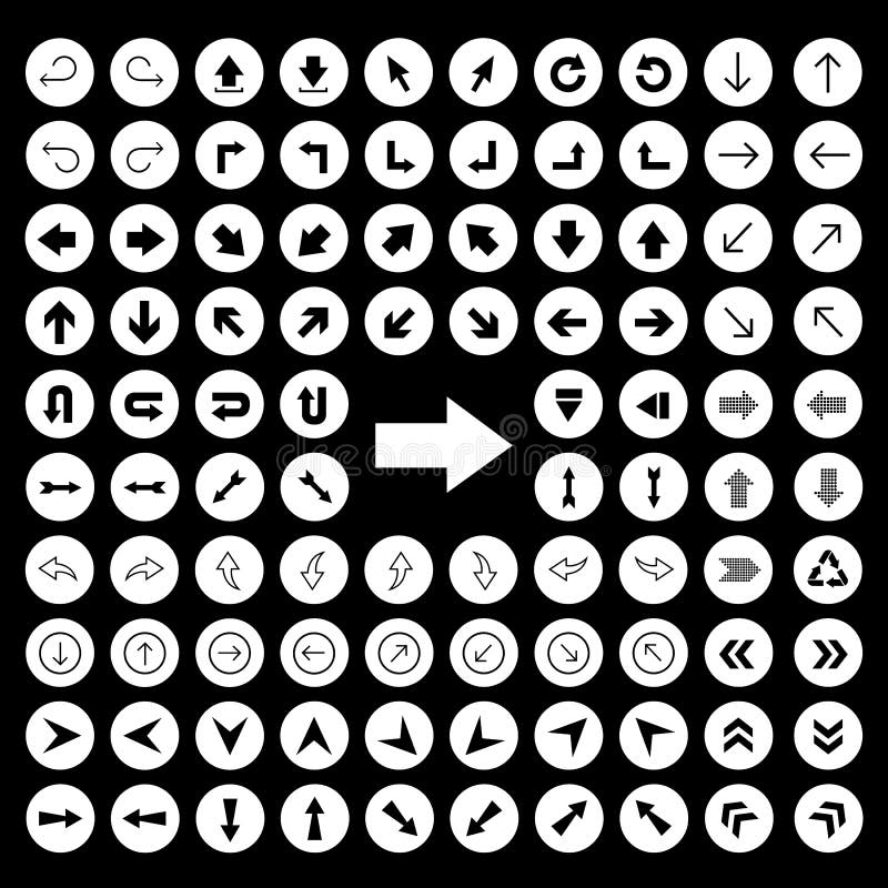 Arrow sign icon set stock vector. Illustration of icon - 51269702