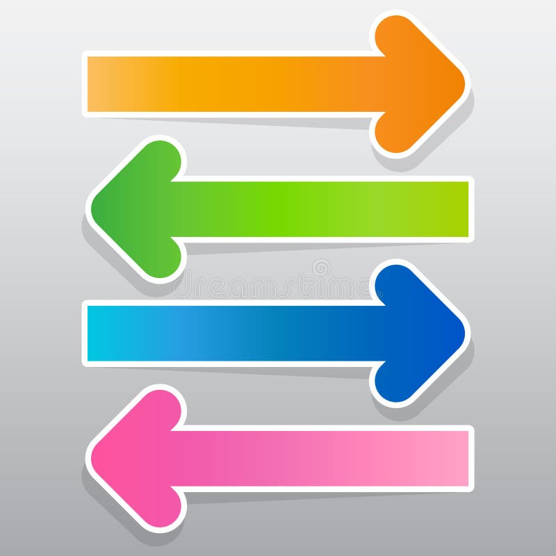 Arrow Sign Icon, Vector Work Stock Illustration - Illustration of arrow ...