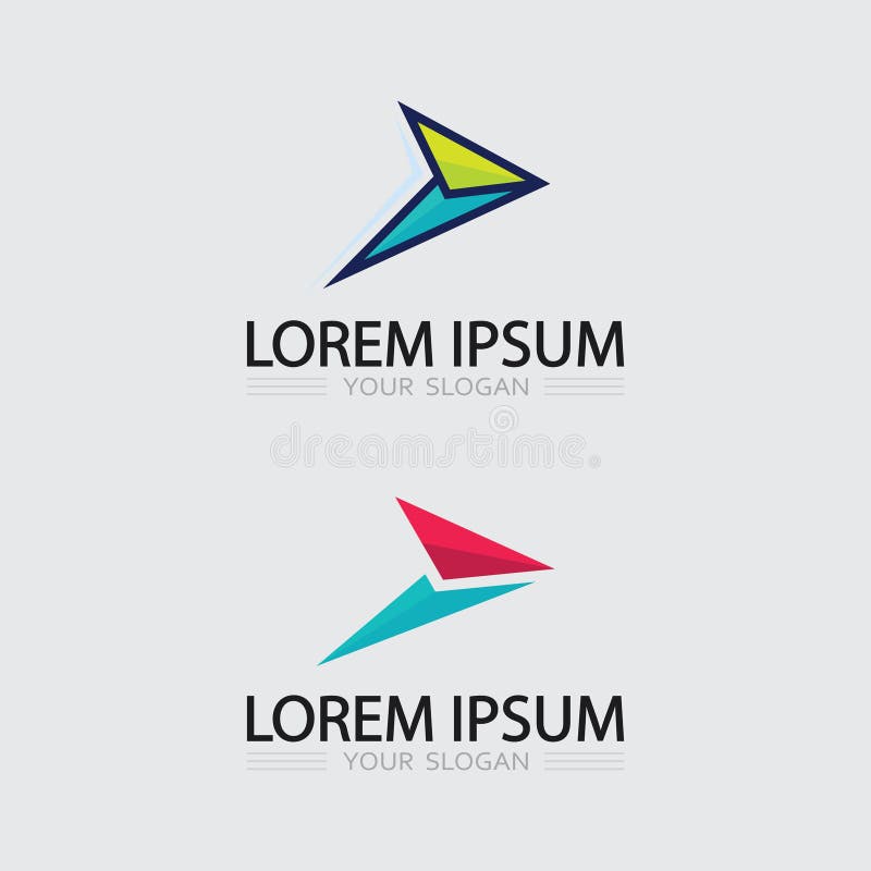 Arrow Sign Logo with Modern Touch Stock Illustration - Illustration of ...