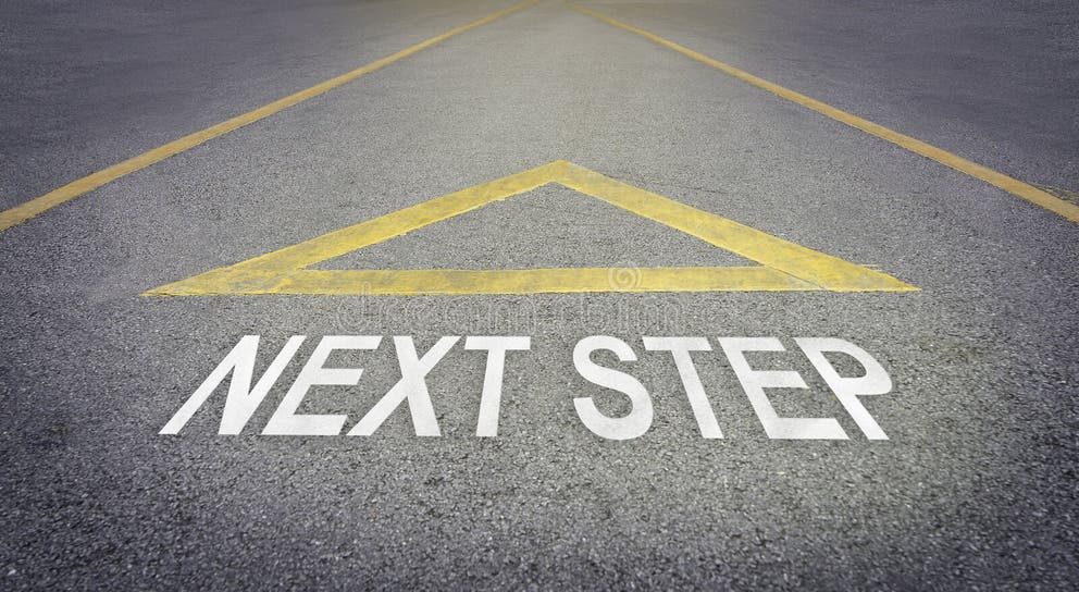 Arrow Sign Pointing To the Forward Road for Next Step Stock Image ...