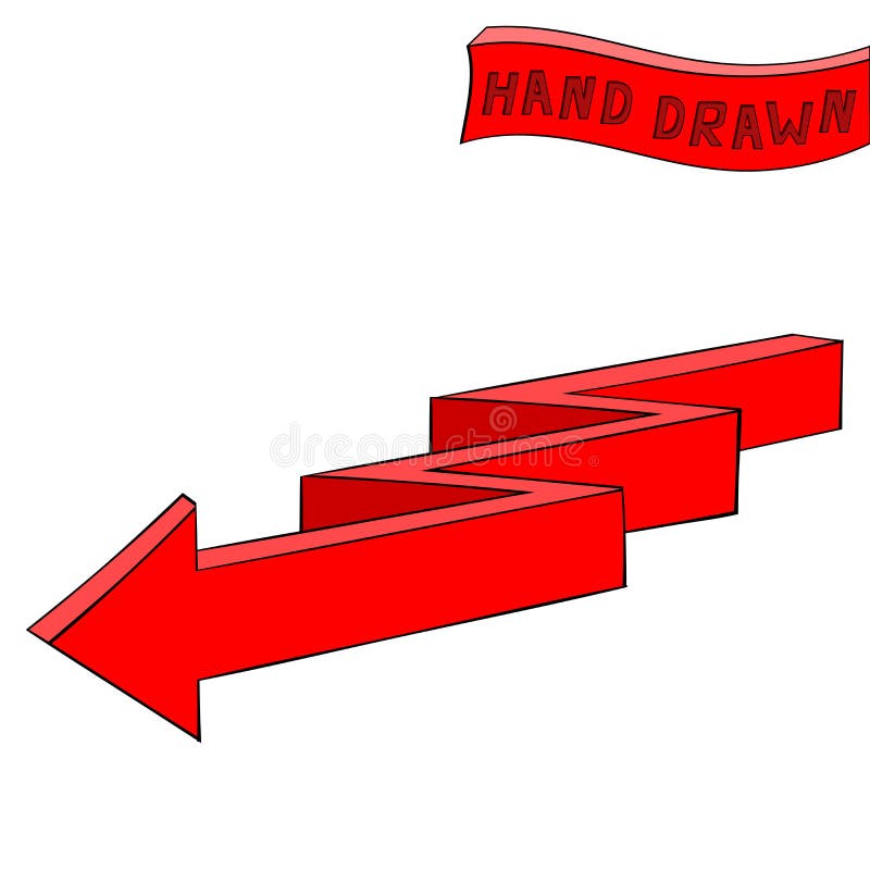 Red arrow. UP sign stock vector. Illustration of icon - 128091761