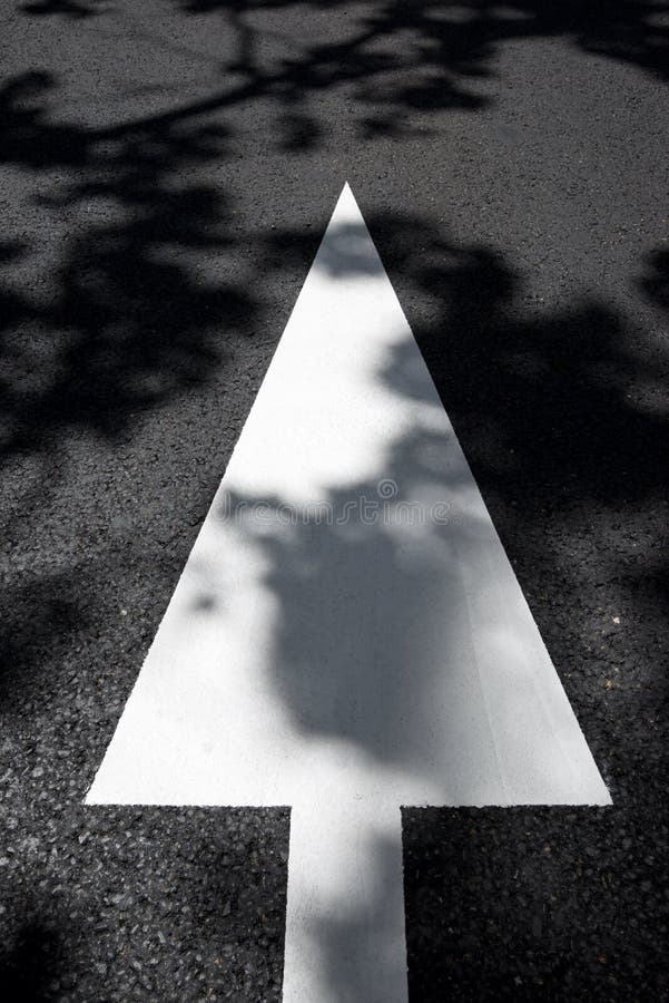 Arrow signal view stock photo. Image of concept, asphalt - 153443316