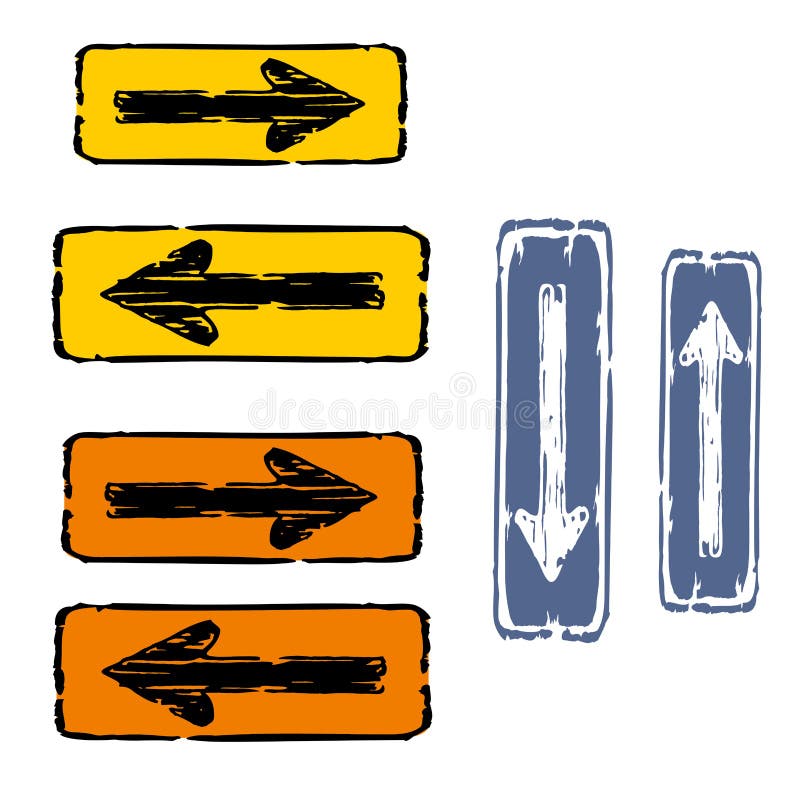 Arrow signal stock vector. Illustration of flashing, manage - 36002635