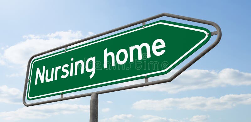Arrow Signpost - Nursing Home Stock Illustration - Illustration of ...