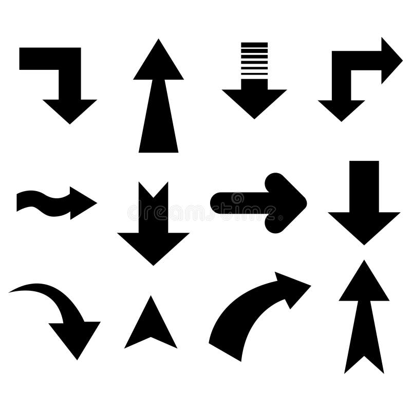 Arrow Silhouette stock vector. Illustration of vector - 302745478