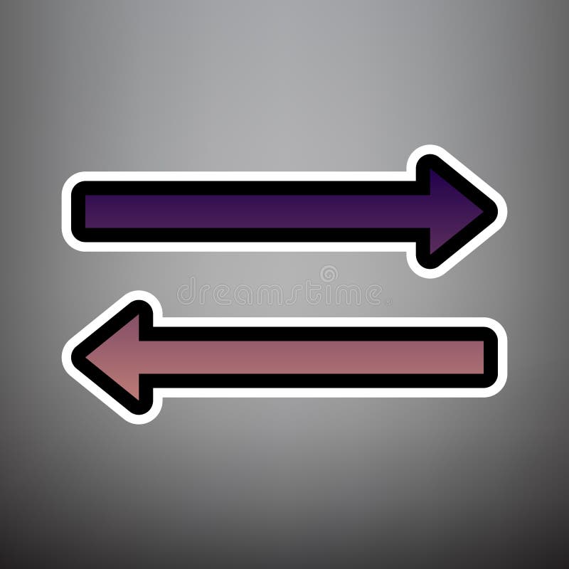 Arrow simple sign. Vector stock vector. Illustration of pointer - 123366968