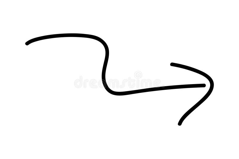 Arrow, Simple Vector Hand Draw Sketch Doodle Stock Vector ...