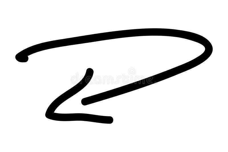 Arrow, Simple Vector Hand Draw Sketch Doodle Stock Vector ...