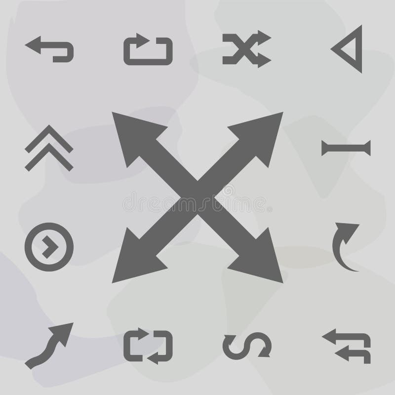 Arrow, Size Icon. Universal Set of Arrows for Website Design and ...