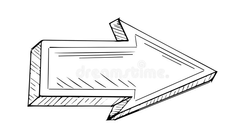 Arrow Sketch for App, Banner, Print Screen, Pen Marks, Map, Arrow Hand ...