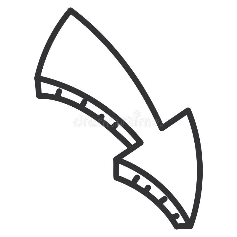 Arrow Sketch Icon Hand Draw Vector Stock Vector - Illustration of ...