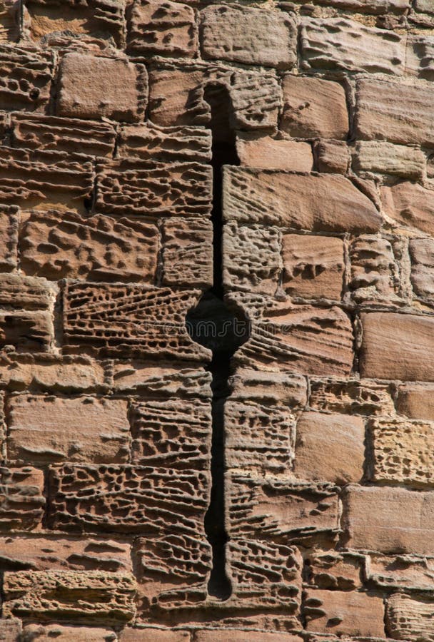 Arrow Slit Window Vertical Aperture at Windsor Castle Stock Photo ...