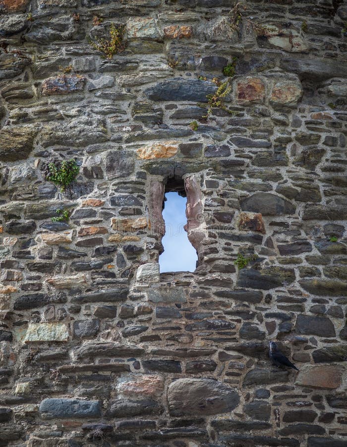 Arrow Slit in Castle Wall stock photo. Image of arrow - 18615206