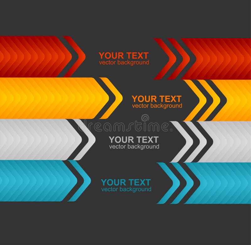 Arrow Speech Templates for Text Stock Vector - Illustration of dialog ...