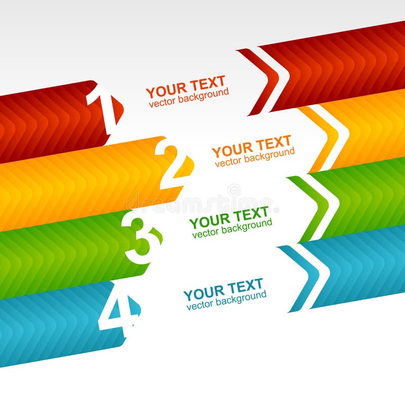 Arrow Speech Templates for Text 1 2 3 4 5 Stock Vector - Illustration ...
