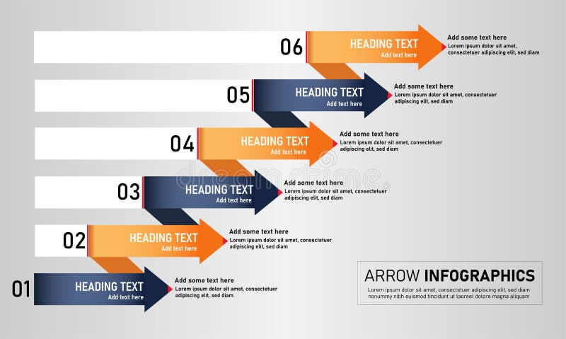Arrow Process Steps Chart Stock Illustrations – 15,506 Arrow Process ...