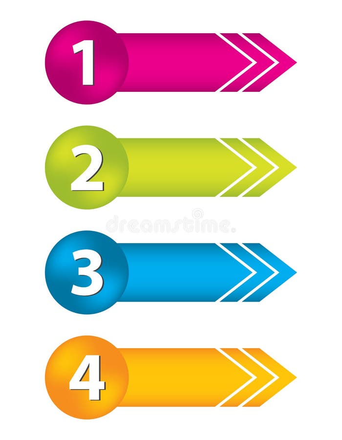 Set of Colored Pointers, Buttons. Stock Vector - Illustration of ...