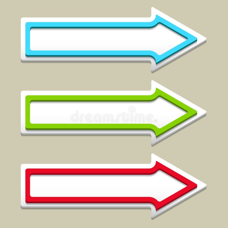 Arrow stickers stock vector. Illustration of design, info - 53053787