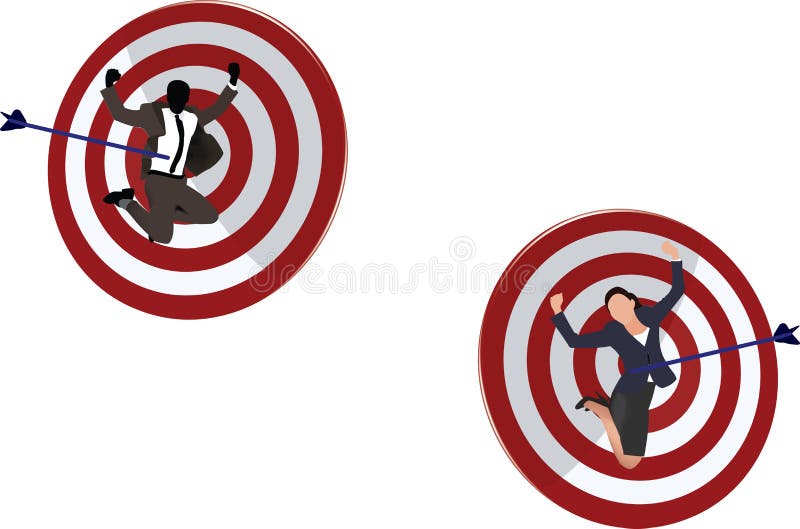 Arrow Striking Person Suppresses Stock Vector - Illustration of rivalry ...
