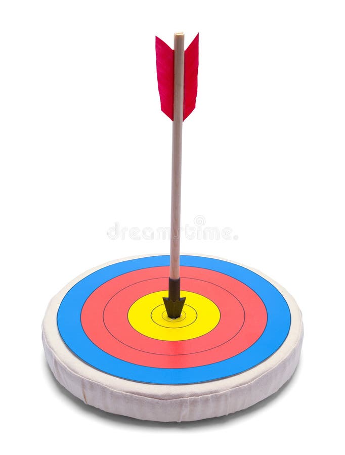 Arrow Stuck in Target stock photo. Image of arrow, circle - 181202982