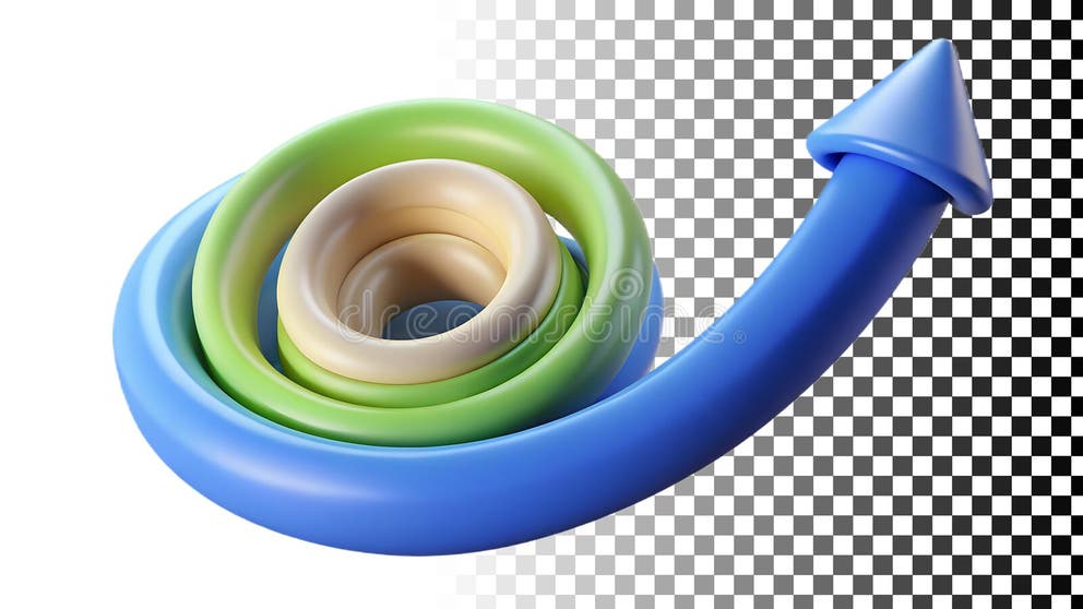 Arrow with Swirl, Direction and Dynamic Motion Illustration Design Png ...