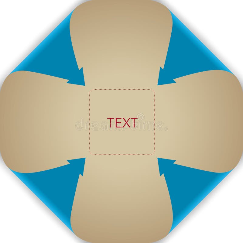 Arrow Symbol Concept Design. Stock Vector - Illustration of curled ...