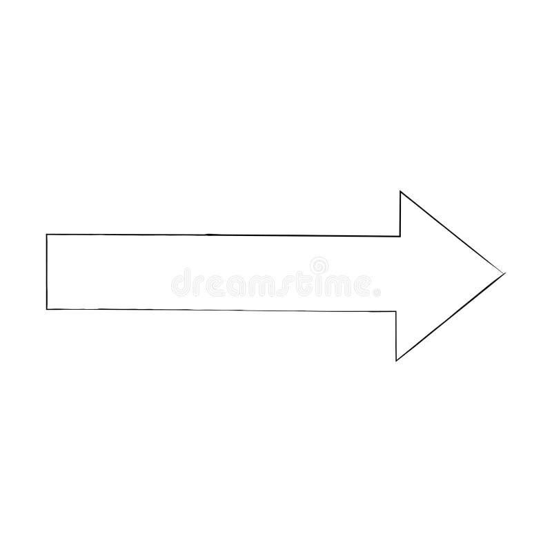 Arrow Symbol Icon, Grunge Texture Vector Element Direction Symbol ...