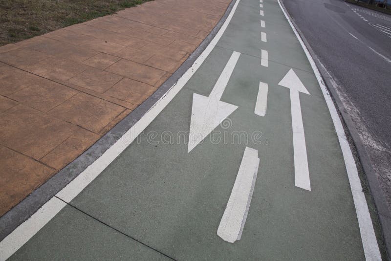 Arrow Symbols on Path stock image. Image of symbols - 191797251