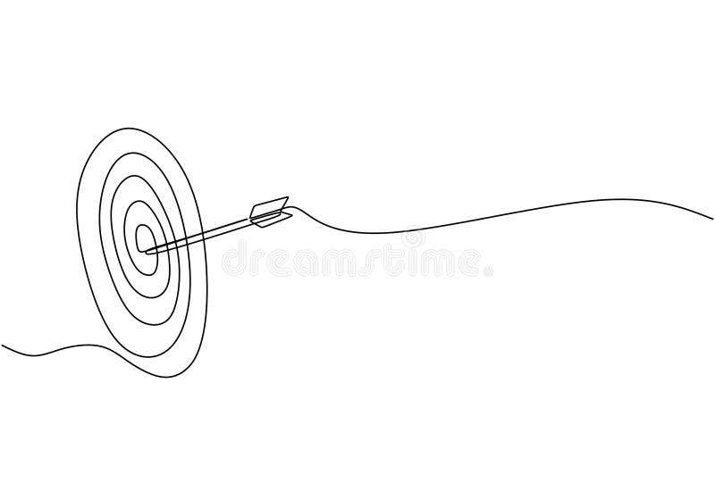 Continuous Line Drawing Target Stock Illustrations – 1,020 Continuous ...