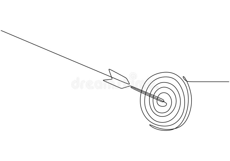 Continuous Line Drawing Target Stock Illustrations – 1,020 Continuous ...