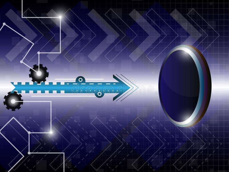 Arrow Target Digital Abstract Background Stock Illustration ...