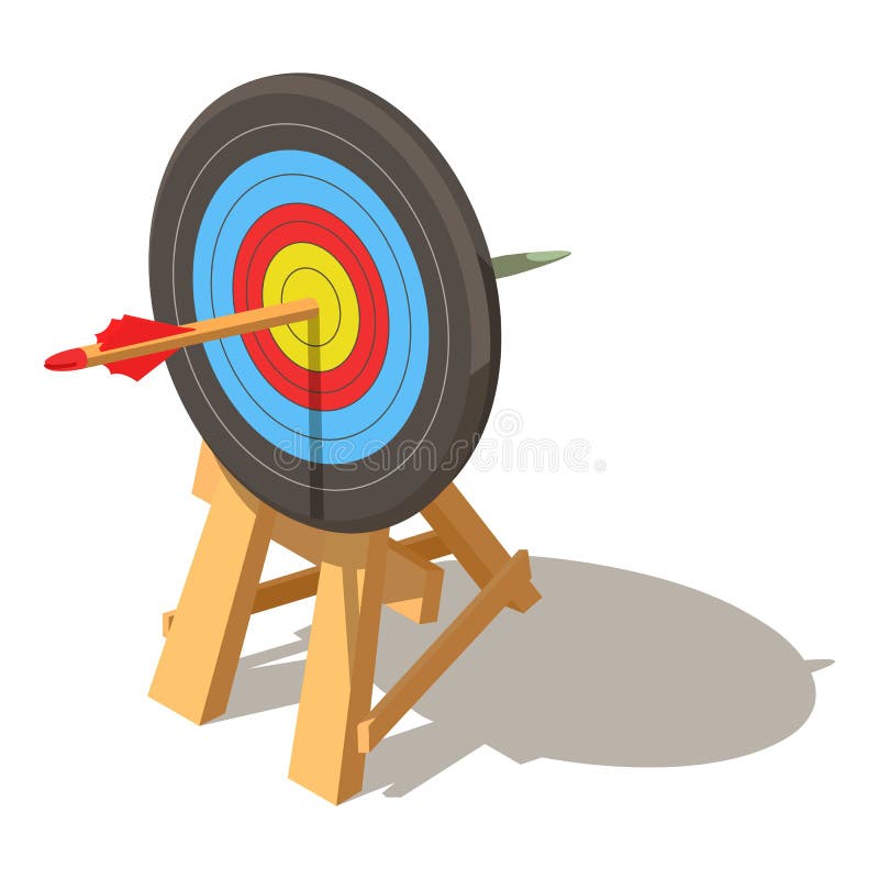 Target Icon in Simple Style Stock Vector - Illustration of perfection ...
