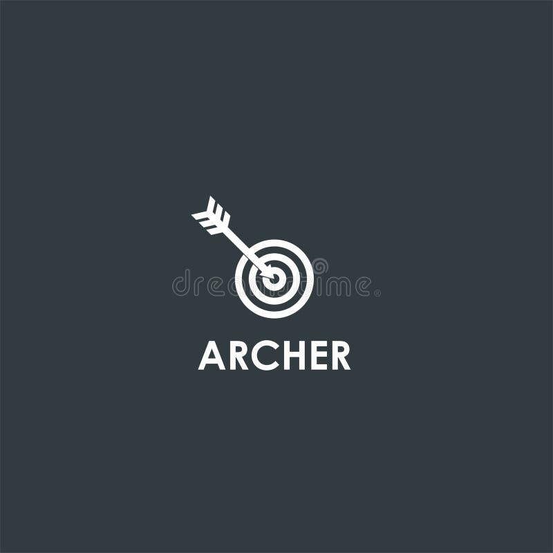 Arrow and Target Logo Design Stock Vector - Illustration of label ...